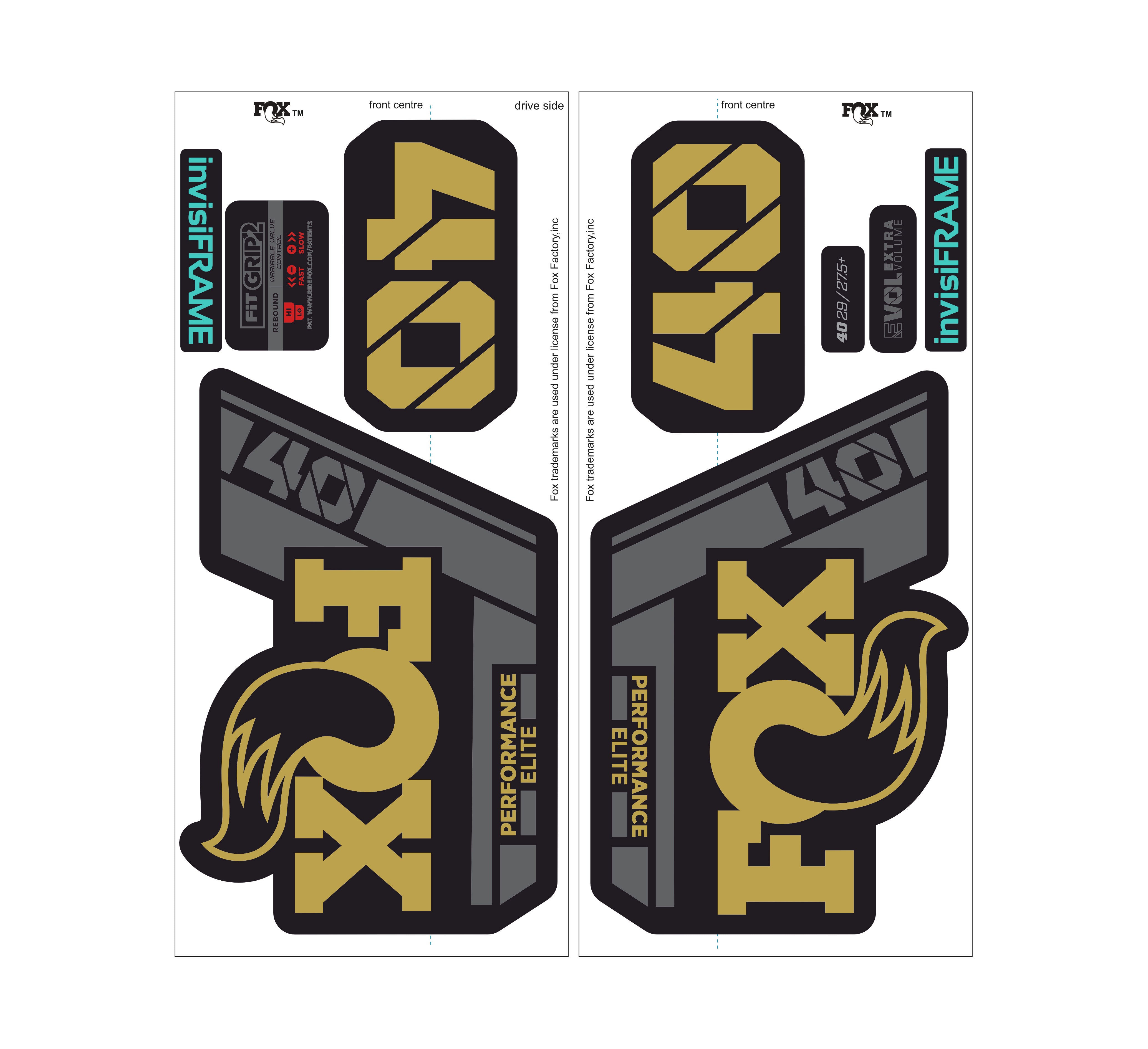 Fox 40 Performance Elite 2021 Decals | invisiFRAME Custom Decals ...